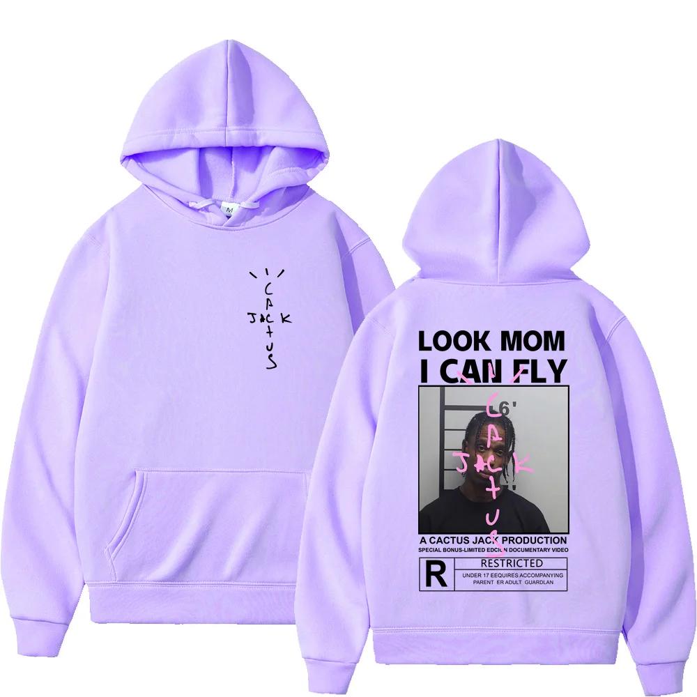 Rapper-Cactus-Jack-LOOK-MOM-I-CAN-FLY-Tee-Men-Hoodies-Unisex-Y2k-Male ...