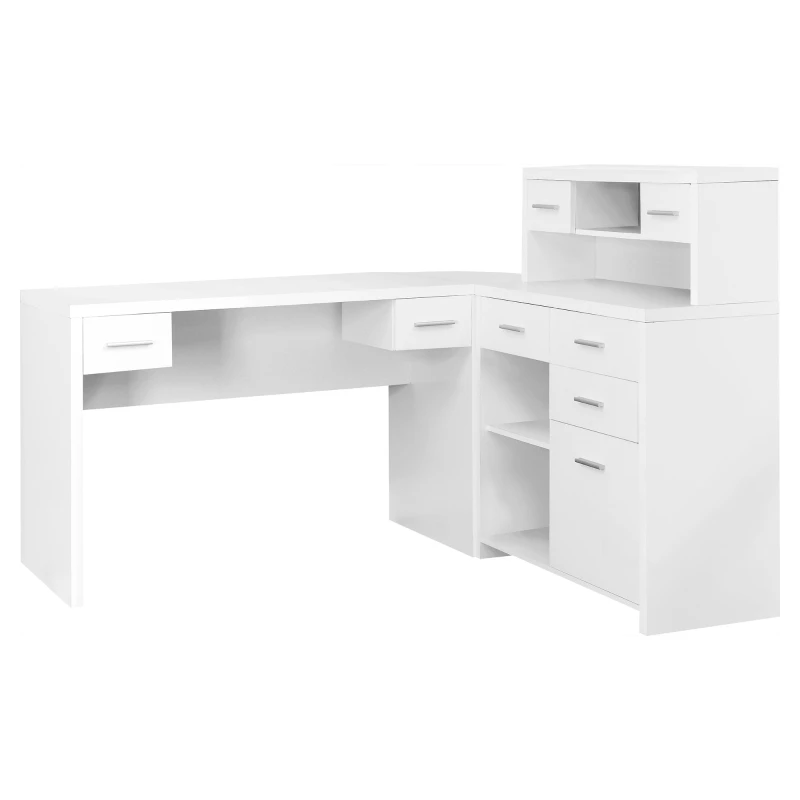Hollow Corner Desk White