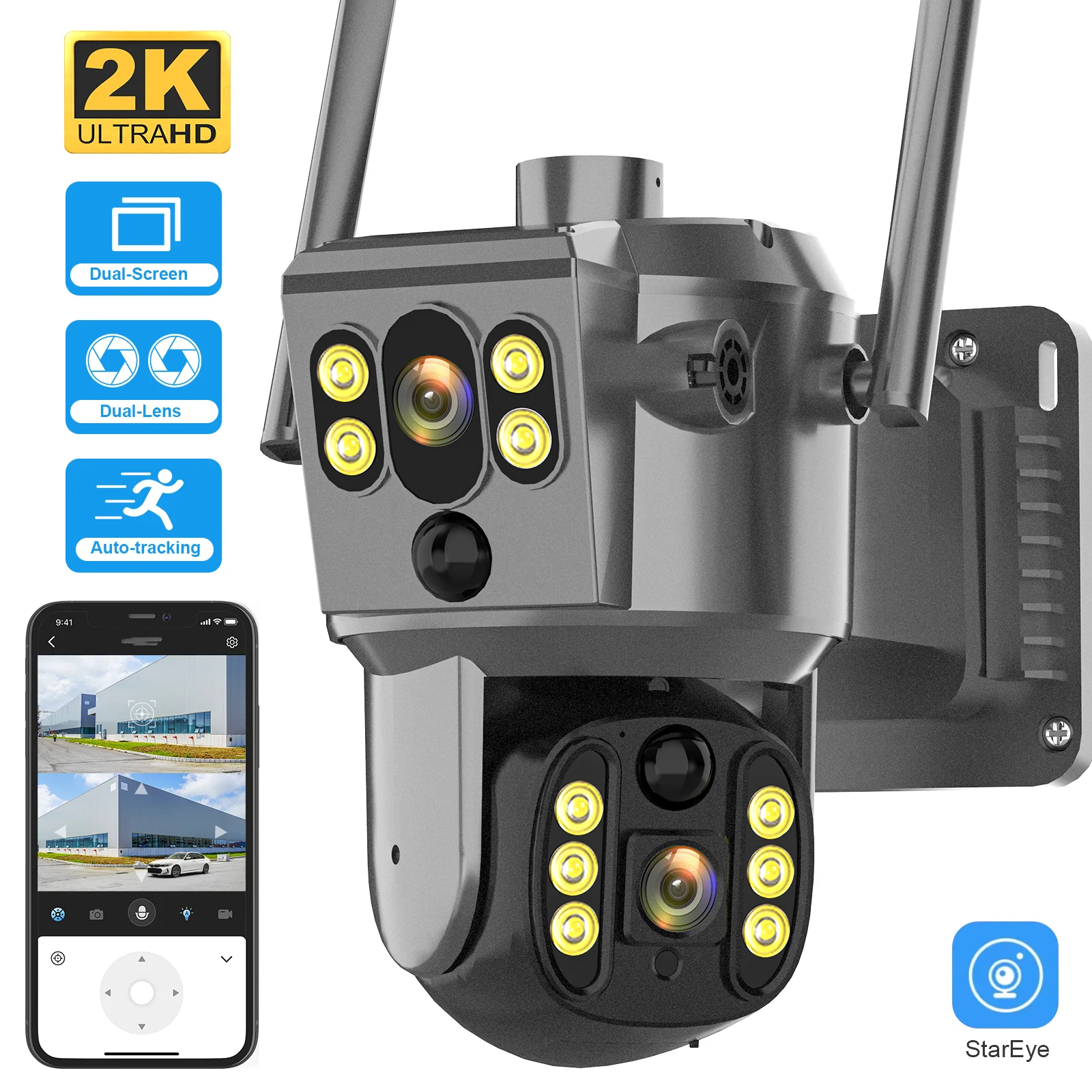 Wireless-Dual-Lens-Outdoor-4G-SIM-CCTV-Camera-IP-Security-Night-Vision ...
