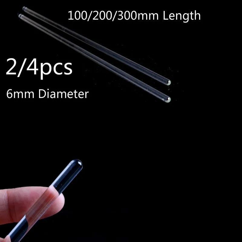 2-4pcs-Lab-Glass-Stirring-Rods-Tools-100-200-300mm-Length-Borosilicate ...