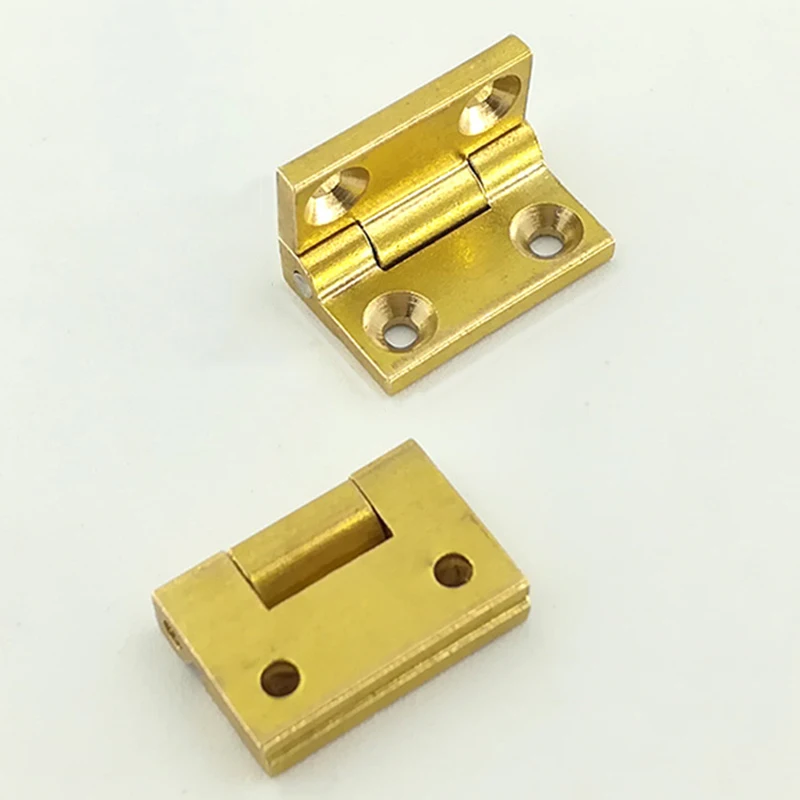 European-20PCS-Solid-Brass-Mini-Cabinet-Hinges-90-Positioning-Wooden ...