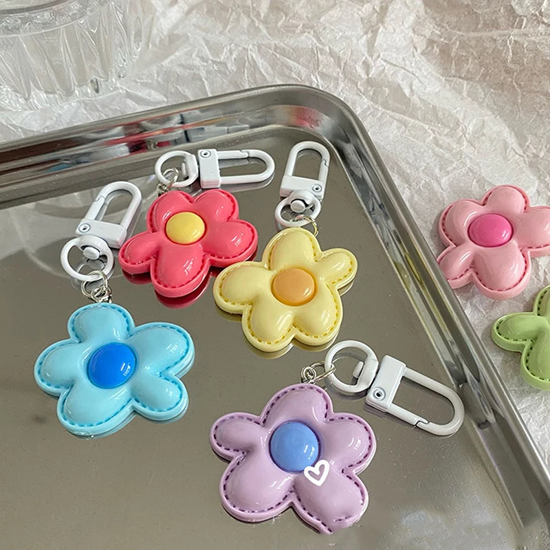 1-Pcs-Car-Key-Ring-Candy-Color-Key-Chains-Cute-Flower-Pendant-Keychains ...