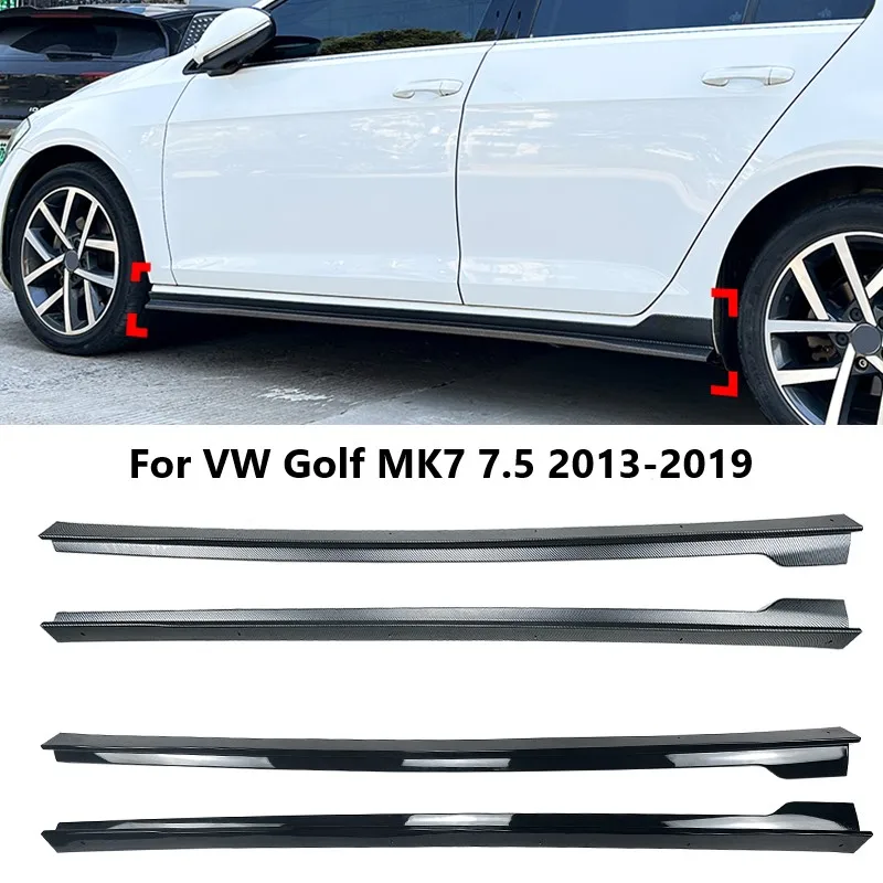 Car Side Skirts For VW Golf MK7 7.5 2013-2019 TCR Bumper Diffuser Front ...