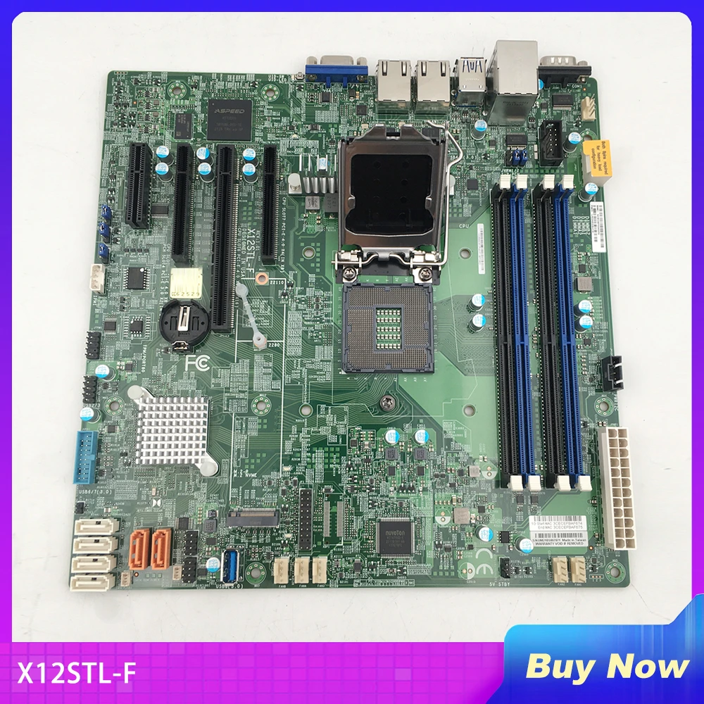 X12STL-F For Supermicro Server Motherboard LGA-1200 Support E-2300 ...