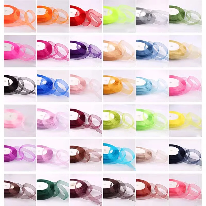 50Yards-Roll-Red-Organza-Ribbon-Rolls-12-15-20-25mm-Ribbons-For ...