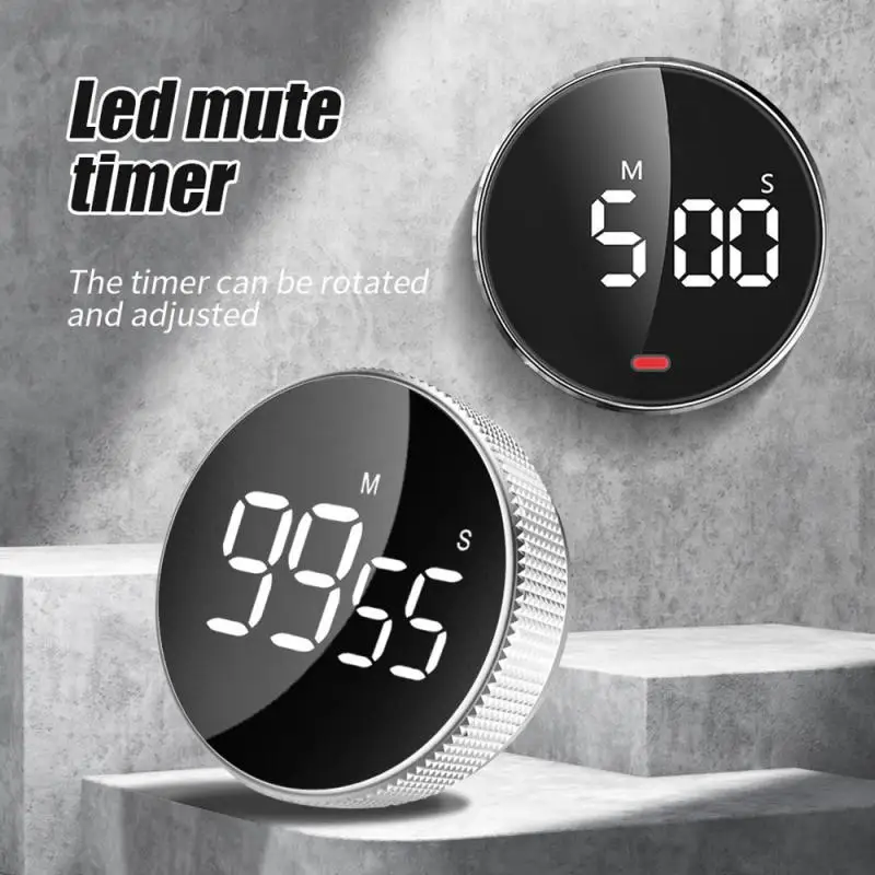 LED-Digital-Display-Kitchen-Timer-Study-Countdown-Silent-Timer-Self ...