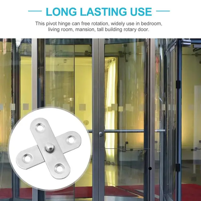 6pcs Door Window Pivot Hinges Rotating Hidden Door Hinge Stainless ...