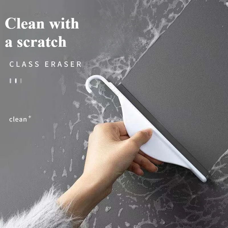 Mini Plastic Glass Mirror Scraper Holder Window Shower Cleaning Wiper ...