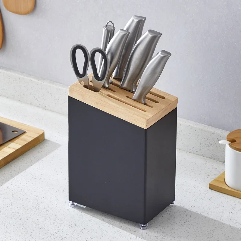 Stainless-Steel-Knife-Stand-Thick-304-Metal-Knife-Block-Home-Chef ...