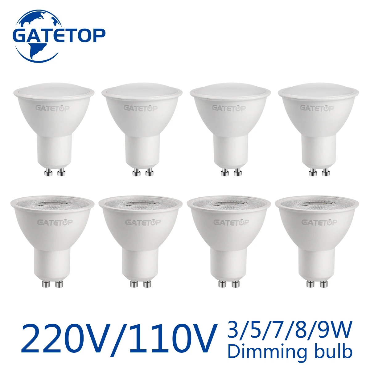 Led Spotlights Gu10 Bulb Ac220v Ac100 240v No Flicker Jpg