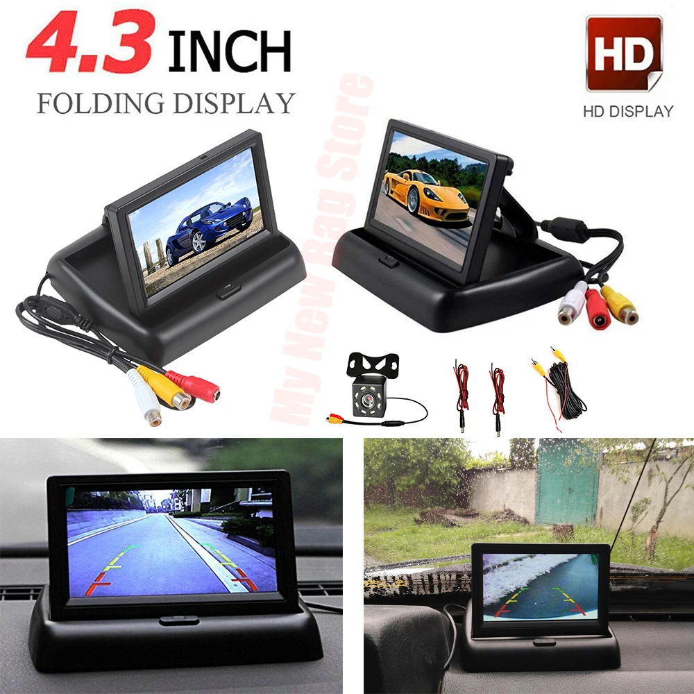 Sk-adany-Monitor-do-samochodu-4-3-calowy-Monitor-samochodowy-ekran-TFT ...
