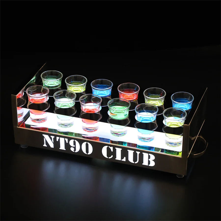 LED-VIP-Shot-Glass-Service-Tray-RGB-Rechargeable-Acrylic-Lighted-6-or ...