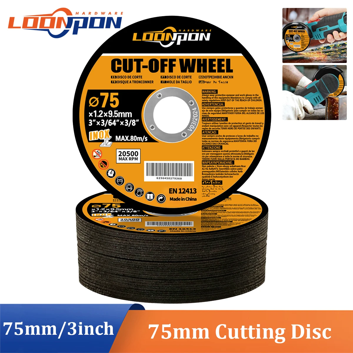 75mm-Resin-Cut-Off-Wheels-Metal-Cutting-Disc-Wheel-Dremel-Grinder ...