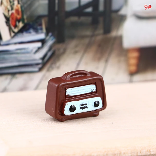 Miniature Radio Model Recorder Player Toy Doll Furniture Decor Doll ...