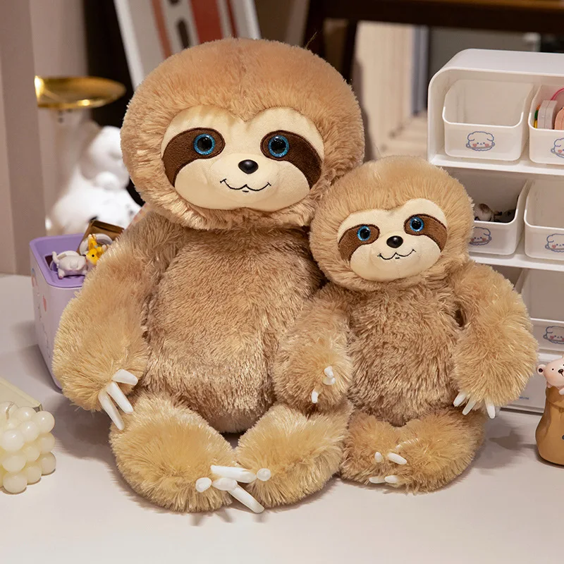 Cute Sloth Plush Toy Soft Stuffed Simulation Animals Sloths Doll High ...