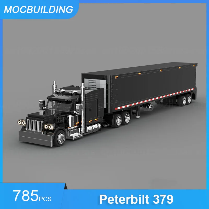 MOC-Building-Blocks-Peterbilt-379-Cargo-Model-DIY-Assemble-Bricks ...