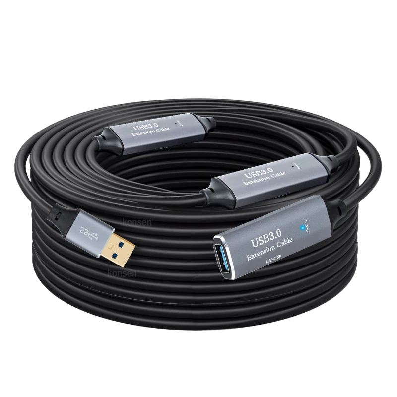Cabo-de-Extens-o-USB-3-0-Ativo-Repetidor-Macho-para-F-mea-Cabo-Extensor ...