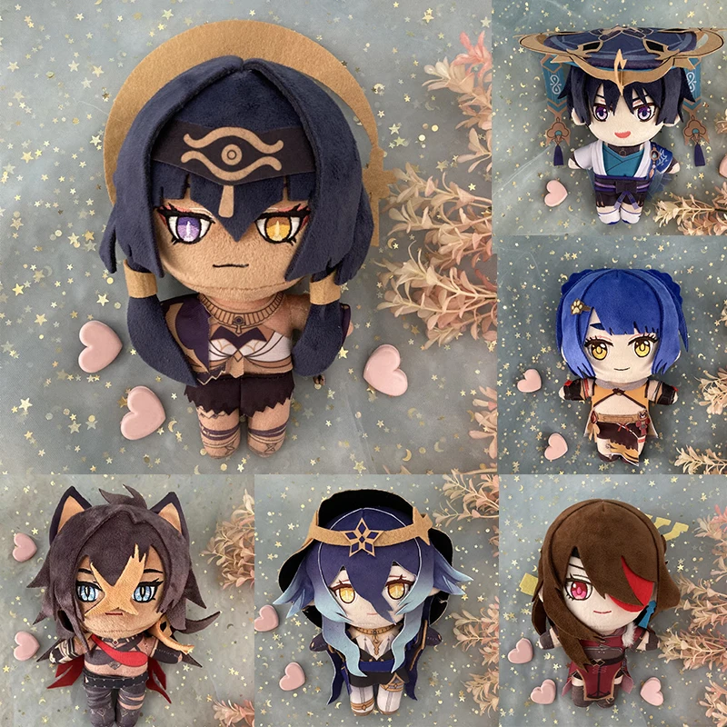 Genshin-Impact-20cm-Baizhu-Qiqi-Barbara-Candace-Plush-Doll-Cartoon ...