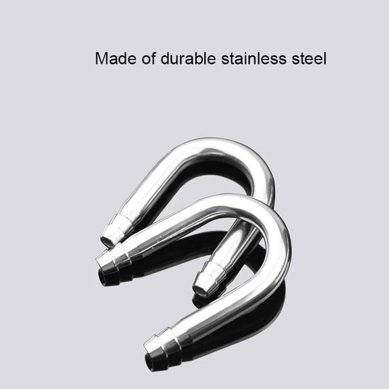 Stainless-Steel-Aquarium-U-Shape-Tube-Connector-Air-Splitter-Valve-Fish ...
