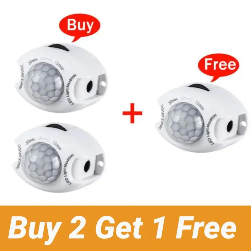 Motion-Sensor-DC-5V-12V-Light-Switch-Movement-Detector-Activated-Timer-Automatic-PIR-Motion ...