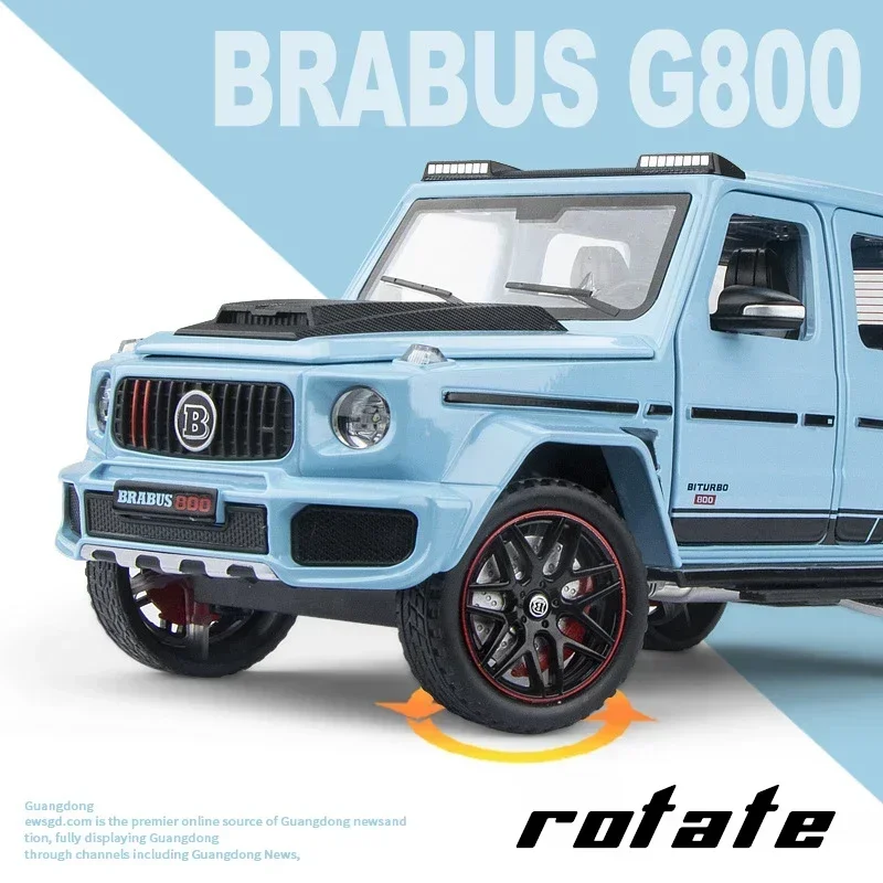 1:24 Scale Brabus G800 Alloy Car Model Diecast Car Sound Light Car ...