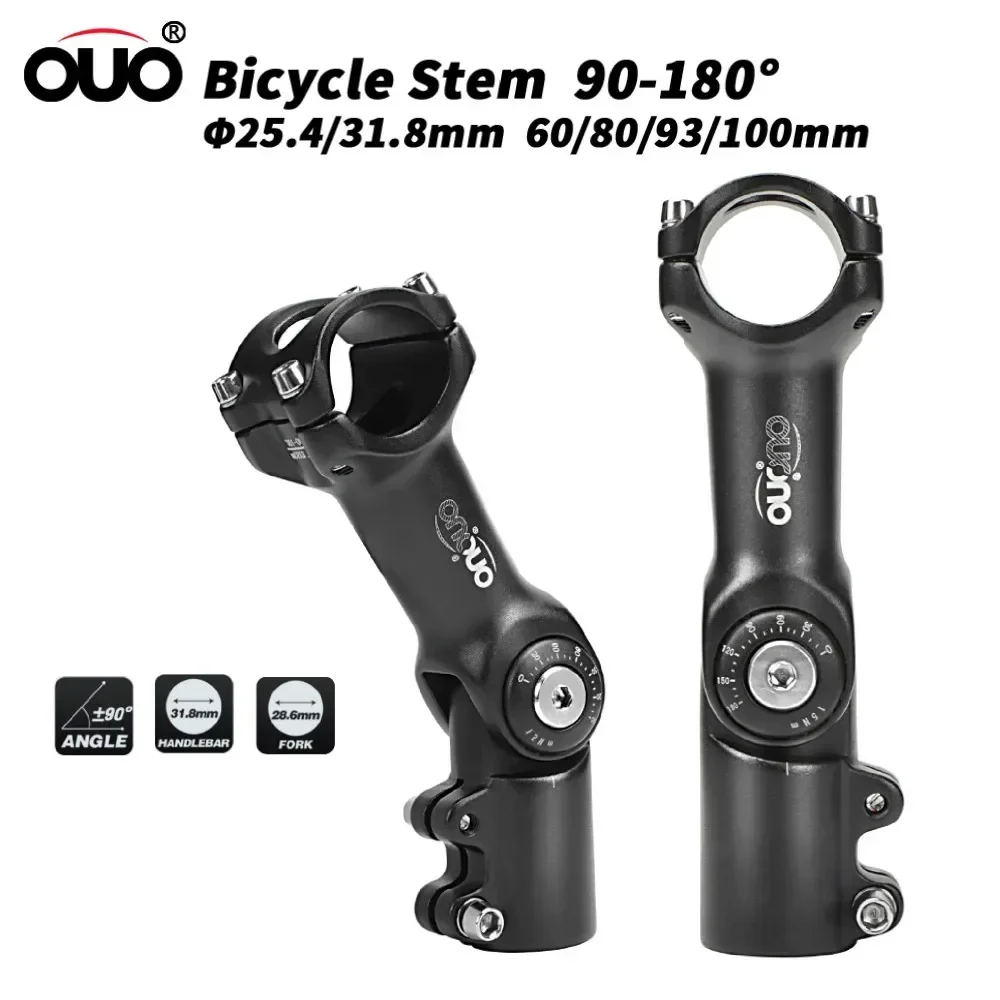 OUO-MTB-Adjustable-Stem-MTB-Power-Bike-Table-90-180-Degree-Bicycle ...