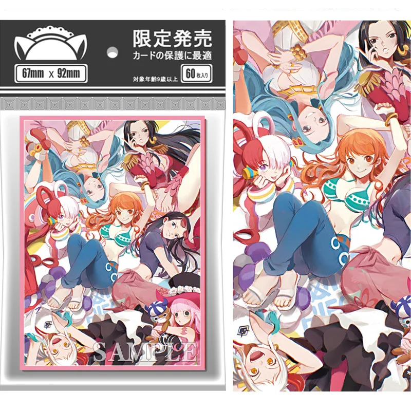 60Pcs/set One Piece Yamato Uta Nami Boa Hancock Flash Card Sleeve PTCG ...