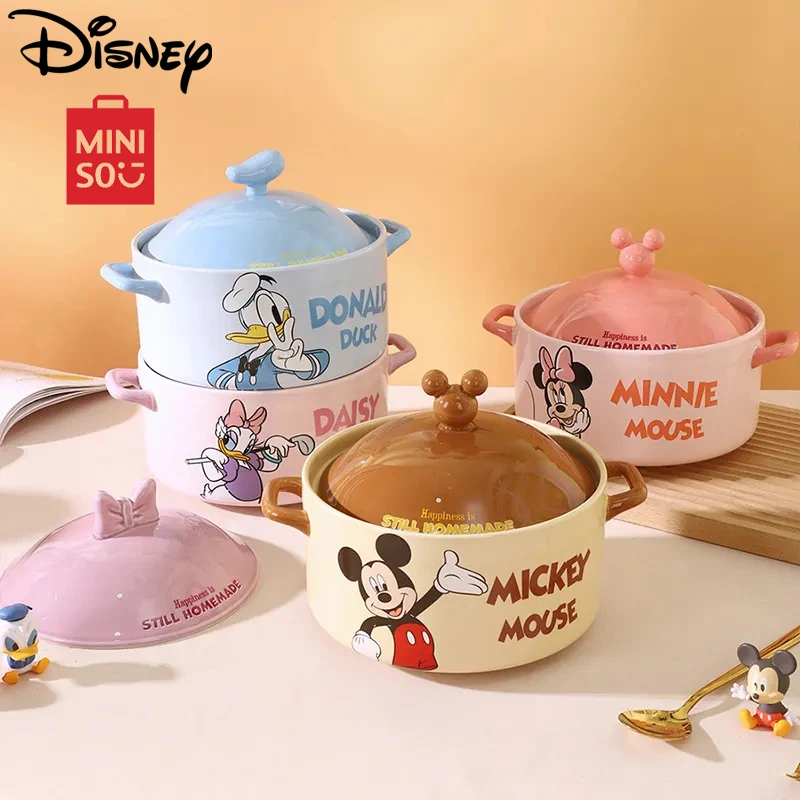 Miniso-Disney-Mickey-Ramens-Bowl-Cute-Printing-Soup-Bowl-Cartoon-Minnie ...