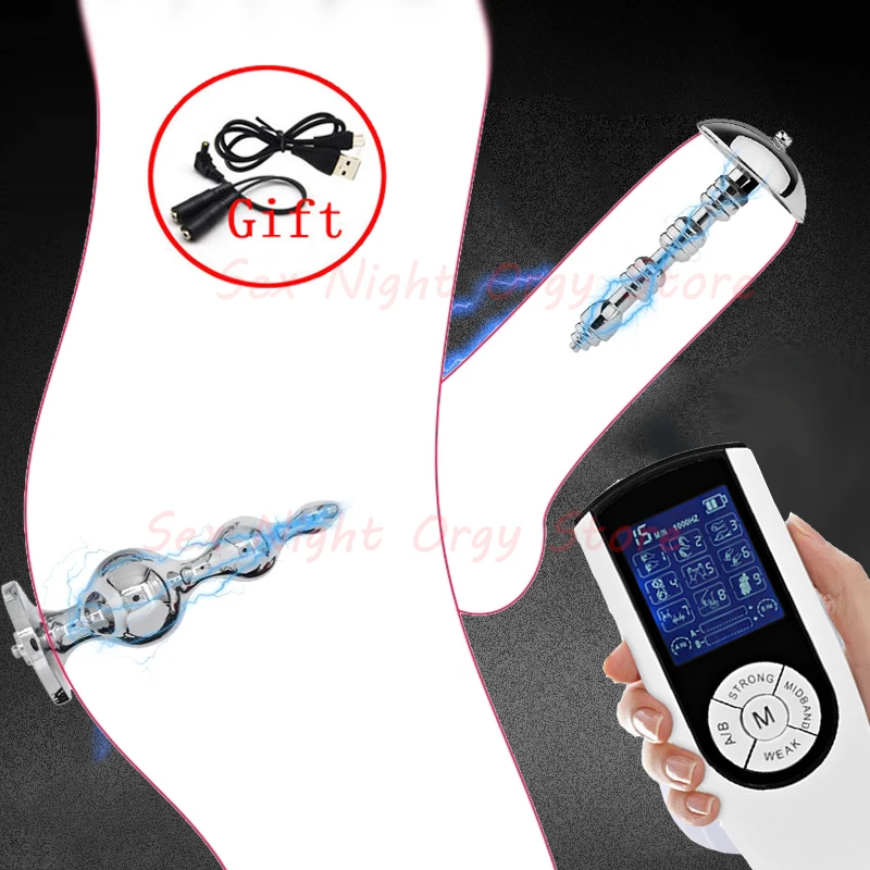 Taser-Electric-Shocker-Pulse-Anal-Butt-Plug-Men-Prostate-Stimulation ...