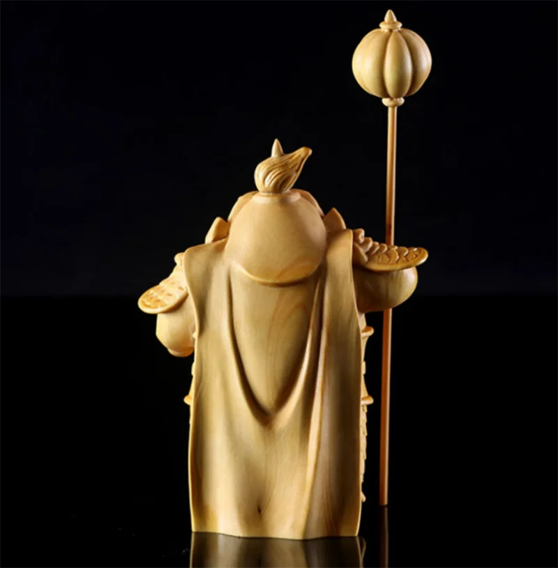 Xs643- 9.5cm Heng And Ha Generals Boxwood Sculpture Marshals Door God ...