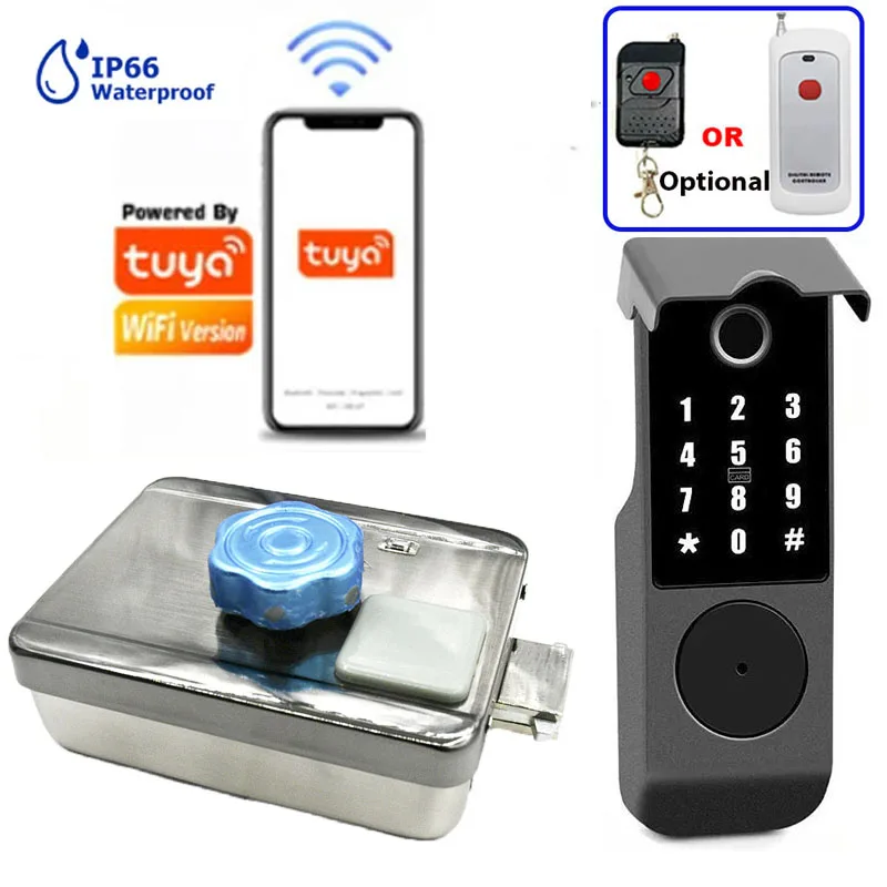 Waterproof-Tuya-Smart-Lock-Wifi-Outdoor-Sliding-Gate-Lock-Digital ...