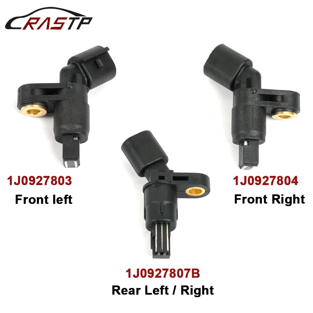RASTP-Front Rear Left Right ABS Wheel Speed Sensor 1J0927803 1J0927807B ...