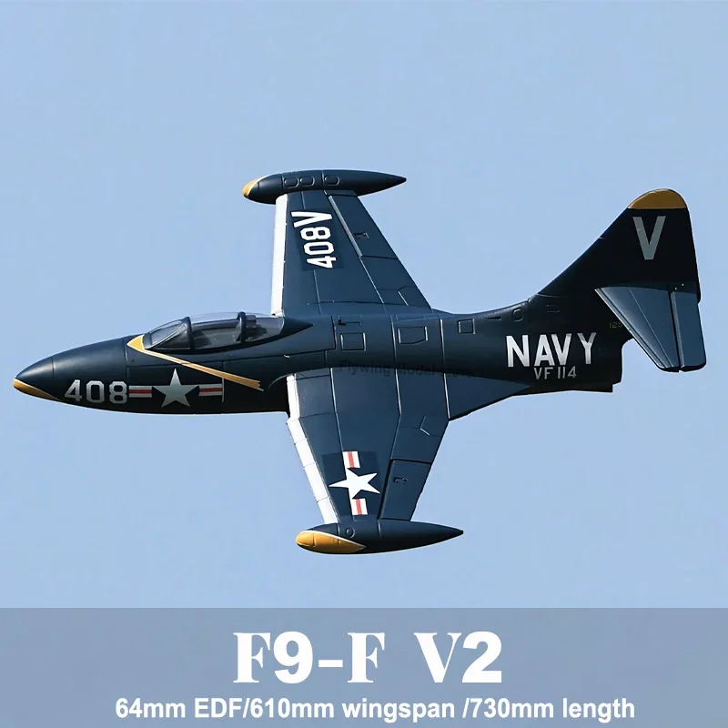 Freewing-64mm-EDF-Jet-F9F-Panther-RC-model-plane-Flight-Line-Remote ...
