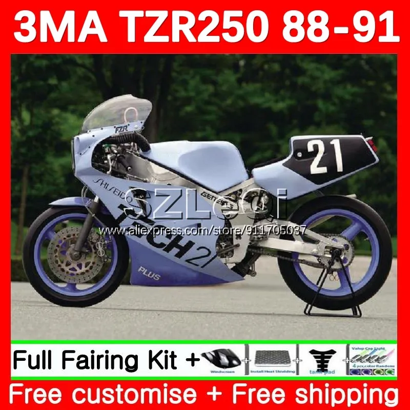 Hot Whiite 3ma Kit For Yamaha Tzr-250 Tzr250 Ypvs Rs Tzr 250 Tzr250r 88 89 90 91 Tzr250rr 1988 ...