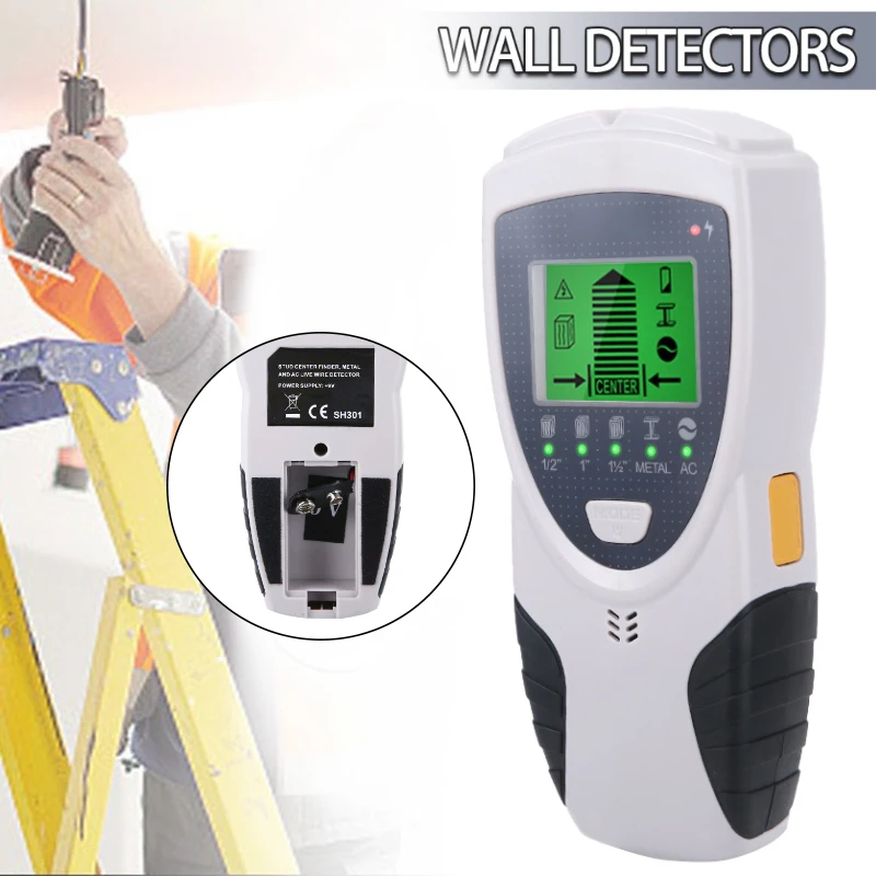Mayitr 5 in1 Stud Finder Wall Metal Detector Walls Sensor Scanner Wood ...