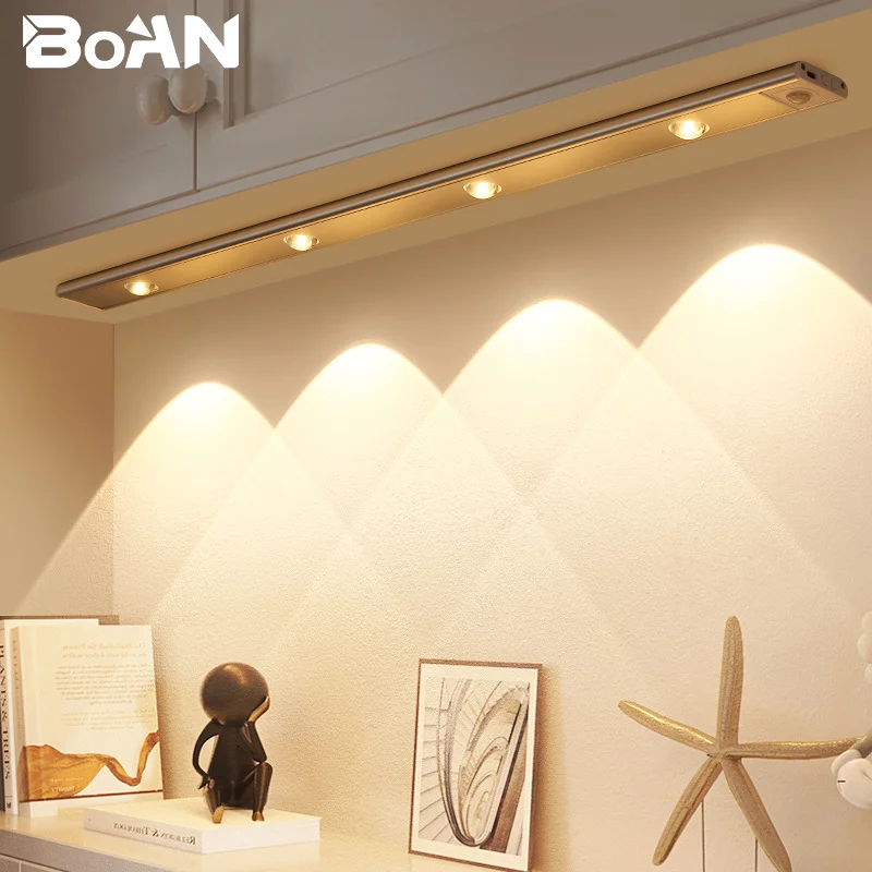 Intelligent Rechargeable Led Human Body Induction Lamp Ultra thin Light ...