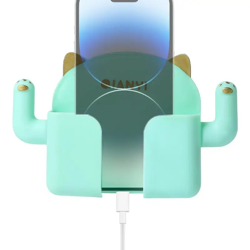 Wall-Mounted-Phone-Holder-Lazy-Mobile-Phone-Punch-Free-Wall-Mount-Stand ...