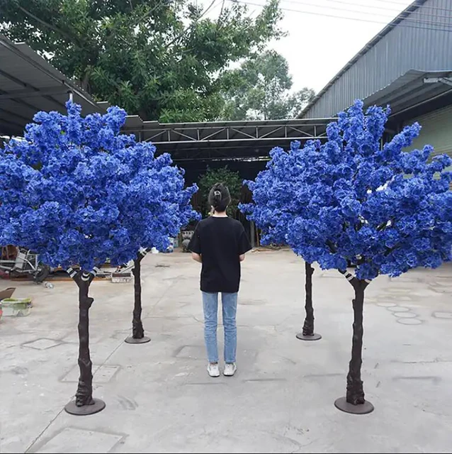 Blue Cherry Blossom Tree