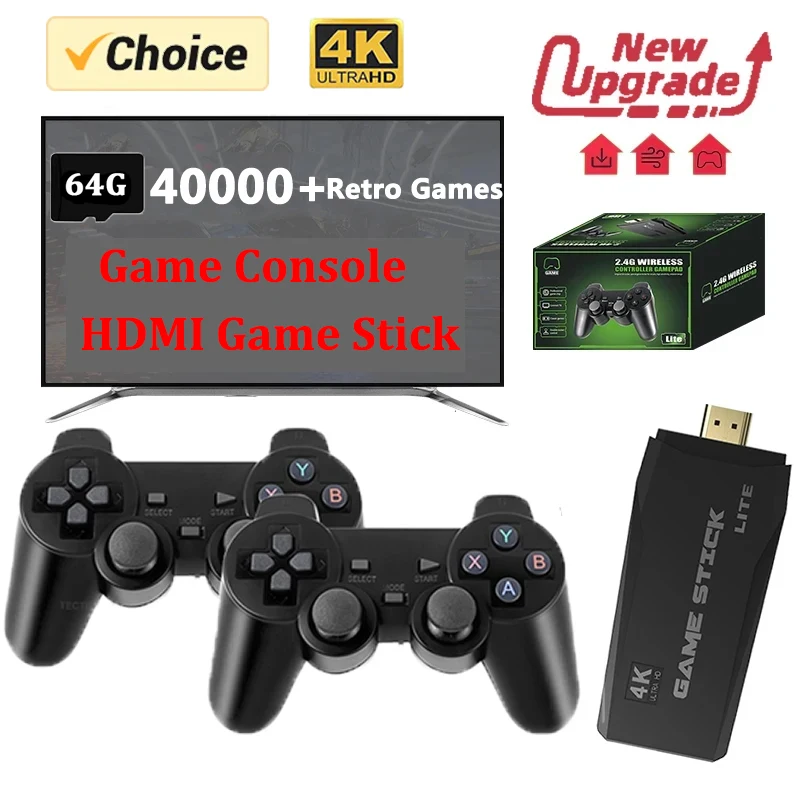 Video-Game-Sticks-M8-Console-2-4G-Dual-Wireless-Controller-Game-Stick ...