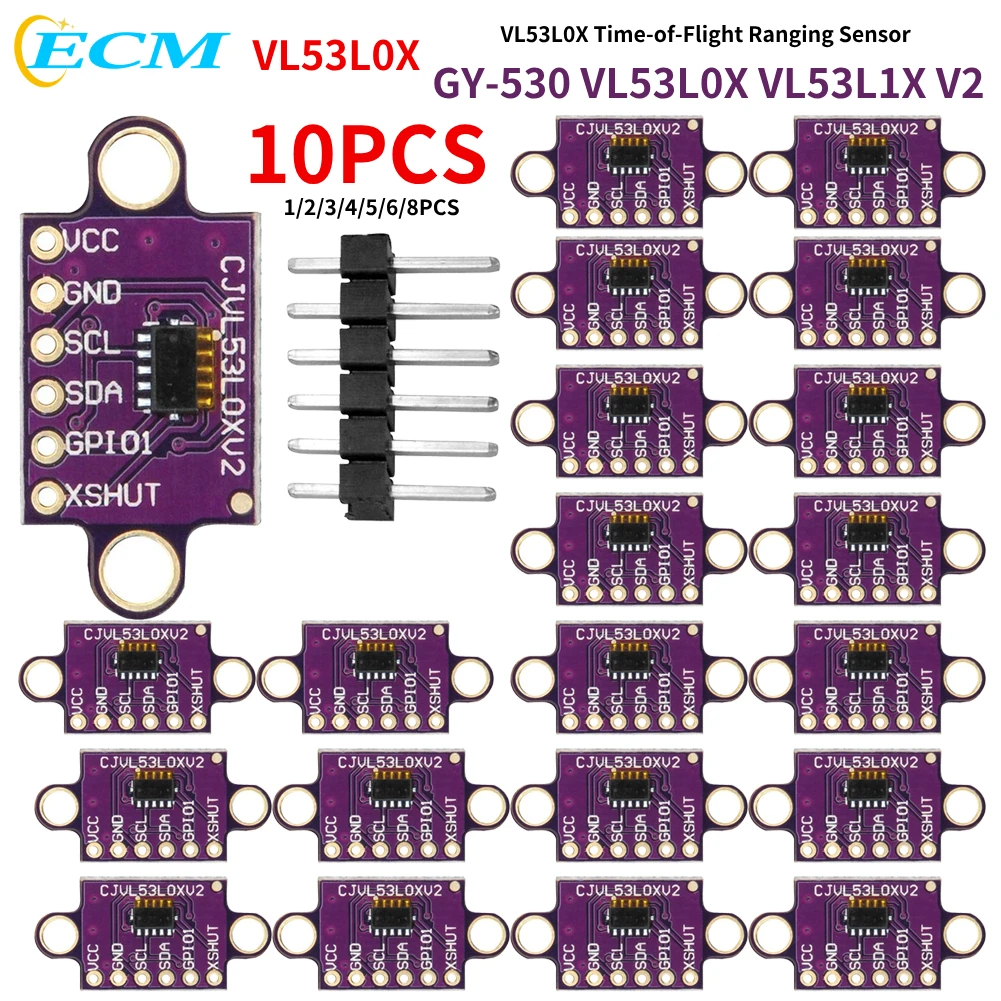 VL53L0X-Time-of-Flight-ToF-Laser-Ranging-Sensor-3-5V-Breakout-940nm-GY ...