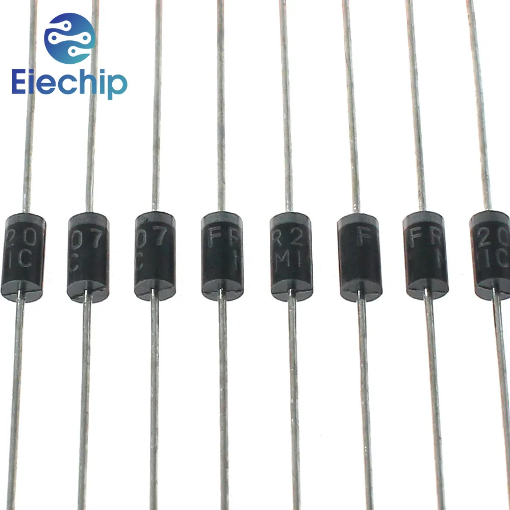 50PCS-1N4001-Rectifier-Diode-DO-41-1N5817-1N5822-FR207-FR307-HER108 ...
