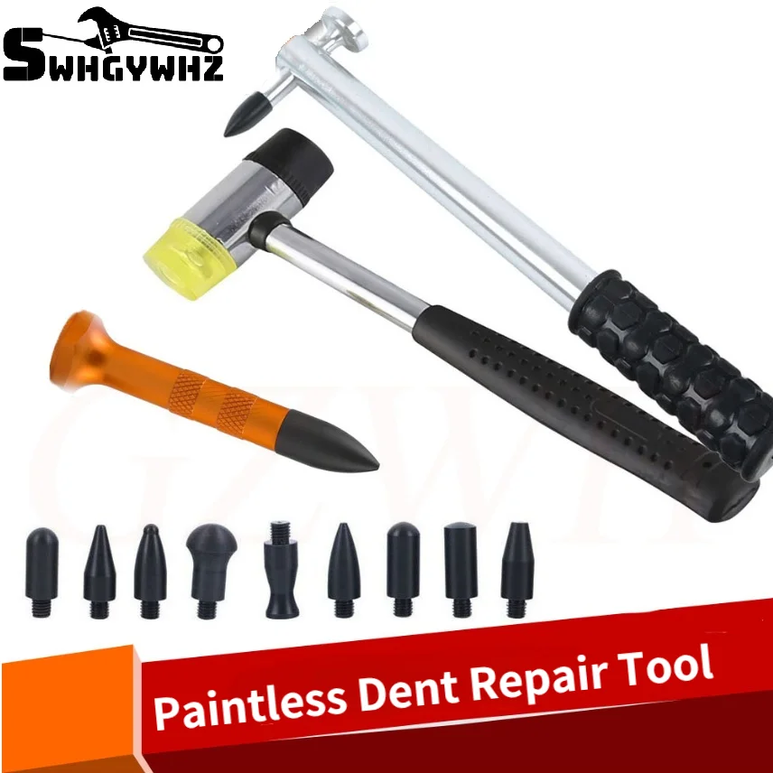 Dent Ding Hammer Tap Down Tool Kits Paintless Dent Repair Aluminum Dent ...