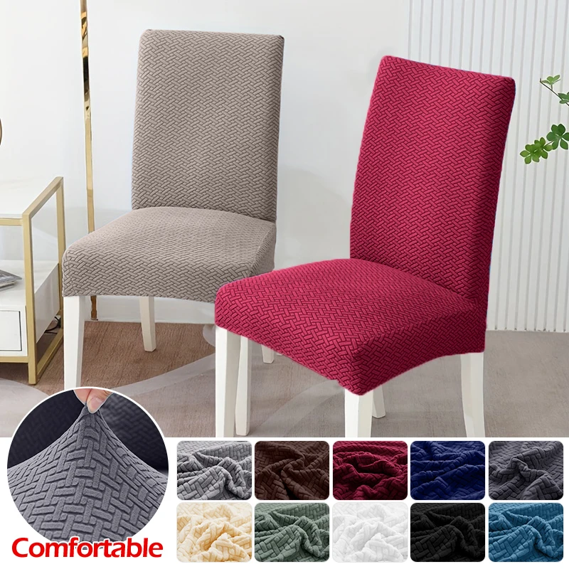 1Pieces-Jacquard-Cheap-solid-color-Chair-Cover-Home-Elastic-Chair ...