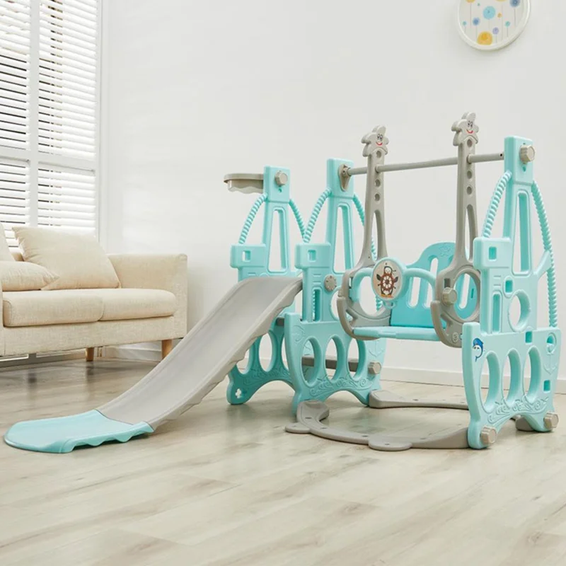 Baby Slide Swing Playground Kindergarten Multifunctional Basketball Toy ...