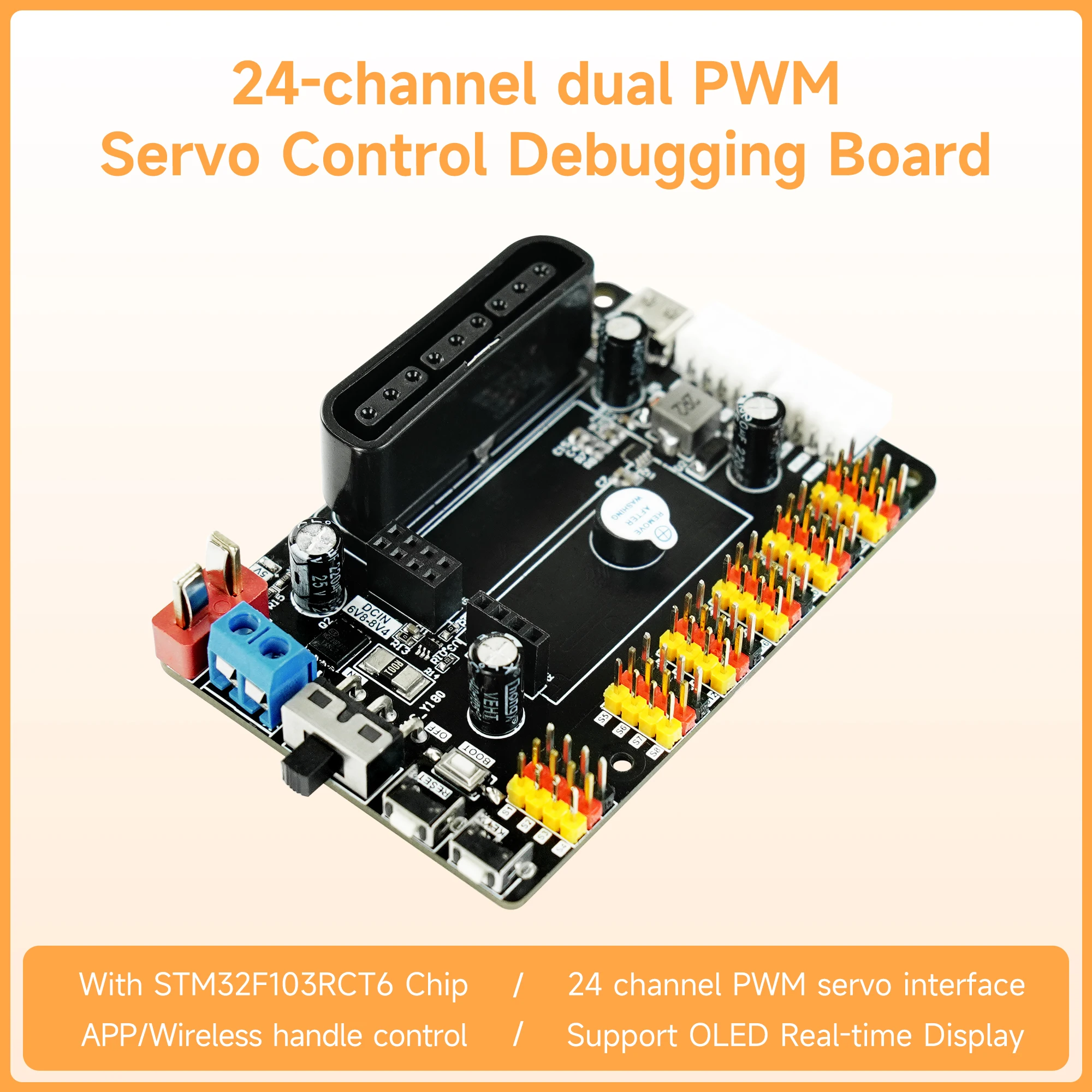 Controlador-de-velocidad-de-24-canales-PWM-Robot-servosensor-velocidad-ajustable-Motor-de-CC ...