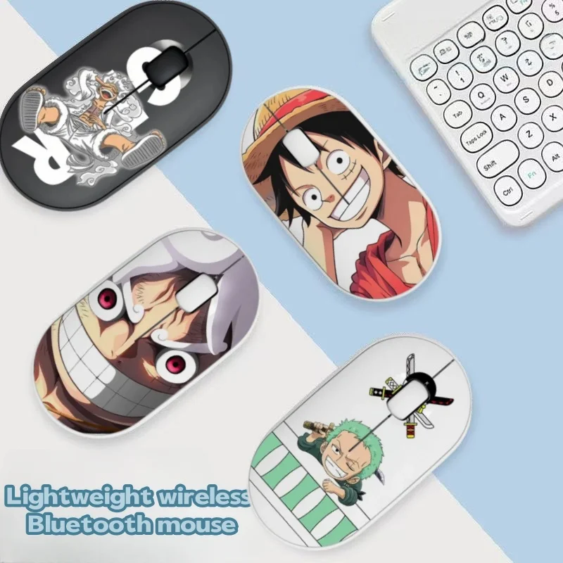 Uma peça mouse sem fio anime luffy zoro tony chopper portátil sem fio ...