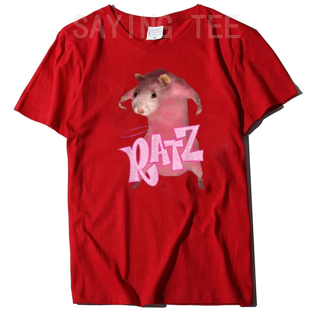 RATZ Pink Meme T-Shirt Funny Mouse Lover Graphic Tee Y2k Top Rat Print ...