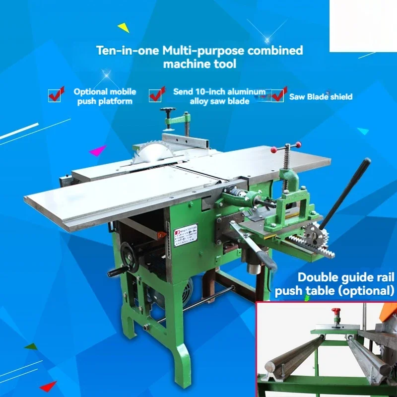 Desktop-Woodworking-Machinery-Multi-purpose-Machine-Planer-Press-Planer ...