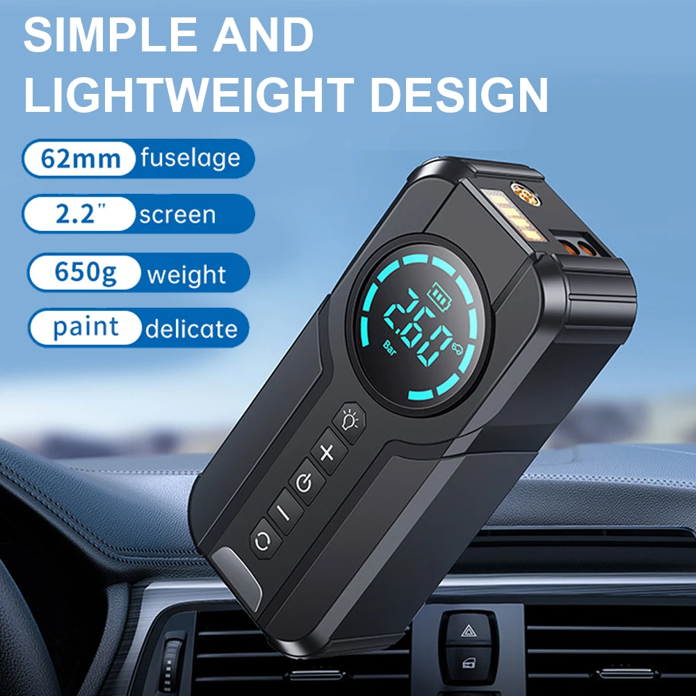 150PSI Mini Tire Inflator USB Rechargeable Portable Air Compressor 4 in ...