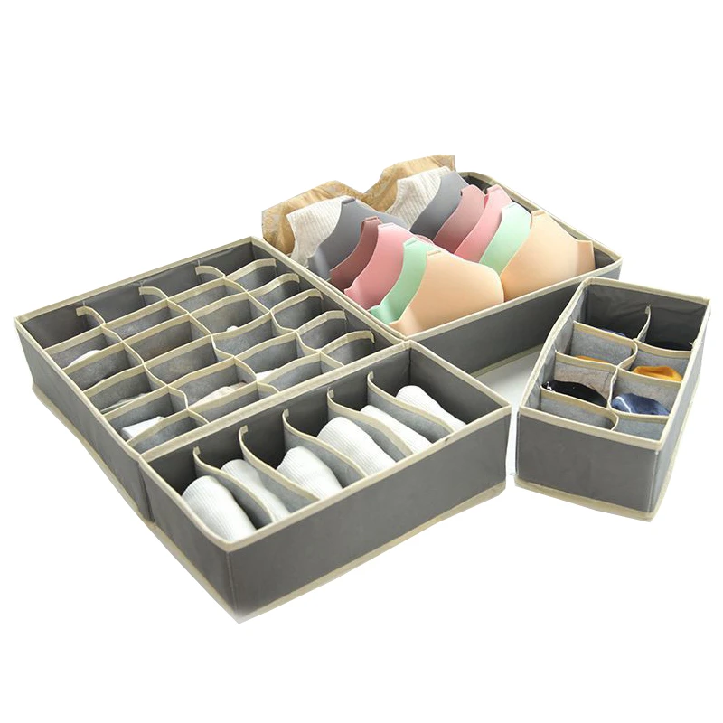 Underwear Organizer Foldable Home Cabinet Divider Storage Box Closet ...